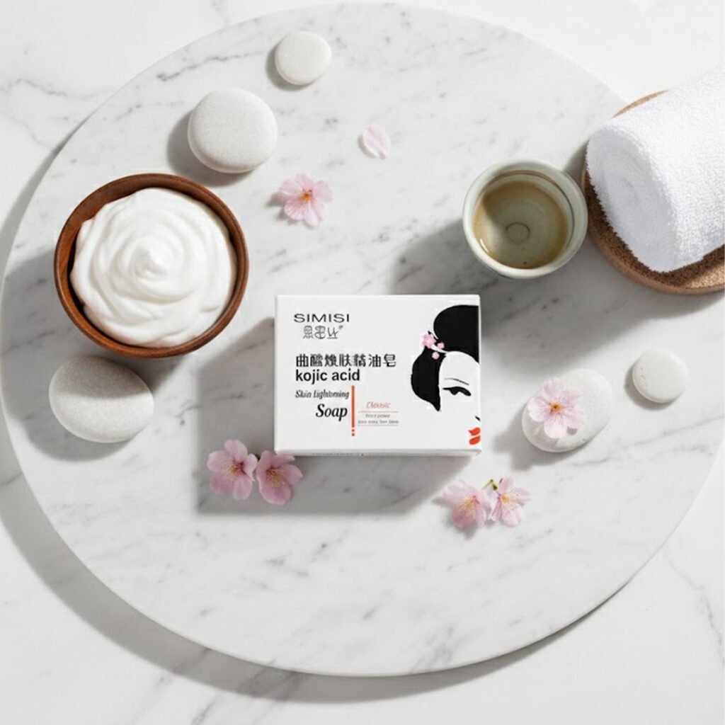 SIMISI Kojic Acid Skin Lightening Soap – Classic Essential Oil Bar for ...